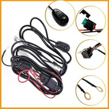 Chicote Farol De Milha Led Universal Saida Metro Botao Carro Completo Chicote Instala O