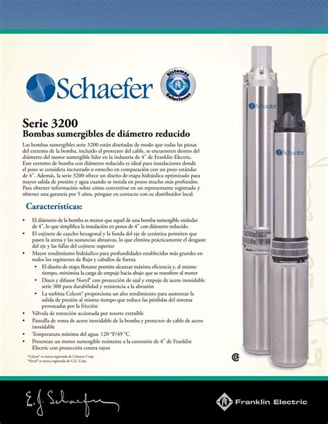 Serie 3200 De 4 5 Gpm Franklin Electric