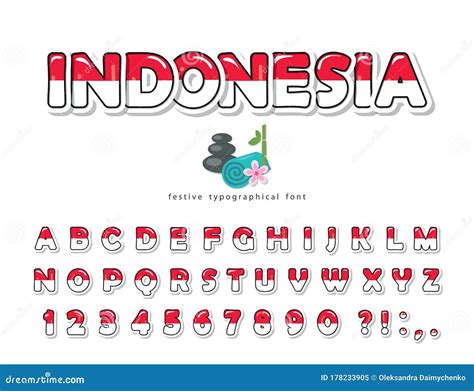 Indonesian Alphabet Letters