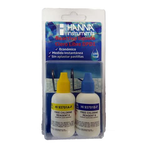 Reactivo Líquido Cloro Libre A 5 00 Mg L 100 Test AgroQuimega