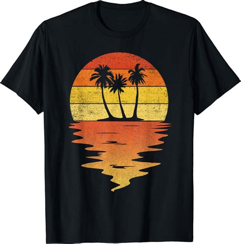 Palm Trees Shirt Retro Sunset 70s Vintage Palm Trees T Shirt
