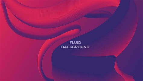 Red Abstract Fluid Wave Modern Poster With Gradient 3d Flow Shape Innovation Background Design