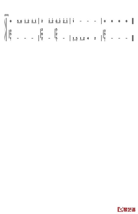 第三人称钢琴简谱 数字双手 买辣椒也用券 戚薇 钢琴谱网