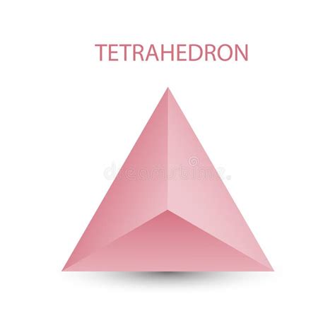 Vector Pink Tetrahedron With Gradients For Game Icon Package Design Logo Mobile Ui Web