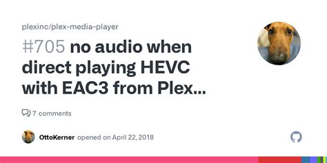 No Audio When Direct Playing Hevc With Eac3 From Plex Dvr · Issue 705