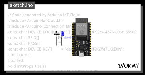 Arduinoiotcloudledsw Copy Wokwi Esp32 Stm32 Arduino Simulator