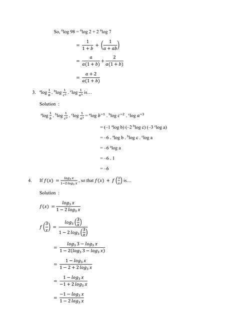Questions And Solutions Logarithmpdf