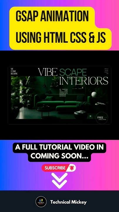Gsap Animation Using Html Css And Js Gsap Youtube