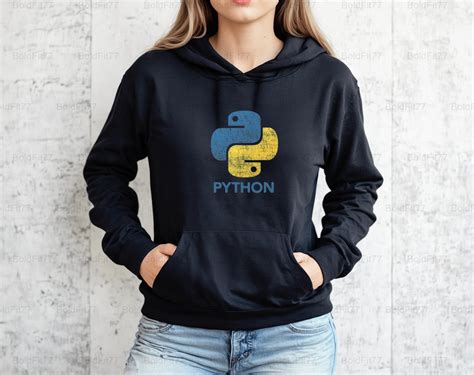 Boldfit78 Retro Python Programmer Code Graphic Design Style Art Look Vintage Inspired Hoodie