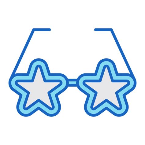 Star Glasses Generic Color Lineal Color Icon