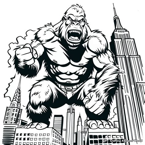 King Kong Coloring Pages Free And Printable