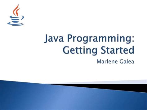 Ppt Java Programming Getting Started Powerpoint Presentation Free