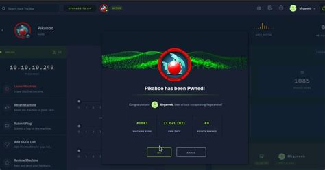 Vikram Varma On Linkedin Done With Pikaboo Hackthebox Peru