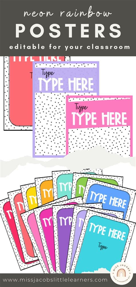Editable Classroom Posters Artofit