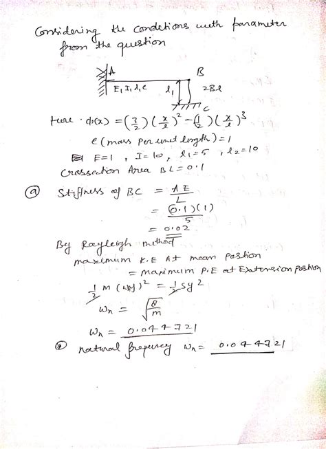 Solved For The Cantilevered Beam Shown The Assumed Displacement Shape Course Hero