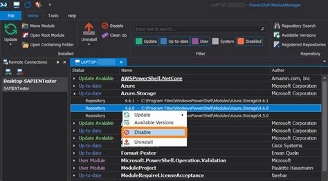 Disabling And Uninstalling Modules