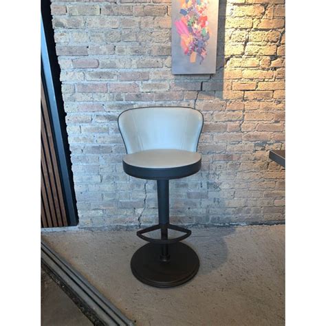Giorgetti Ode Chi Wing Lo Leather Bar Stool Chairish