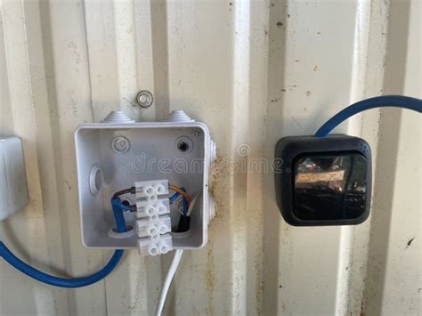 Electrical Wiring Assembly For Cable Installation Stock Image Image Of Cables Connections