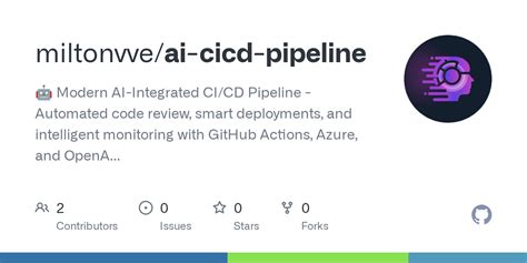 Github Miltonvveai Cicd Pipeline 🤖 Modern Ai Integrated Cicd