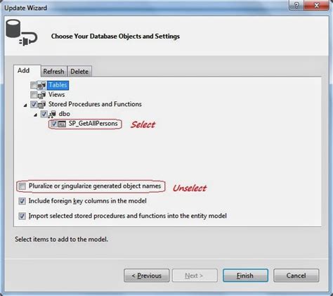 Using Stored Procedures In Entity Framework Model First Approach Part