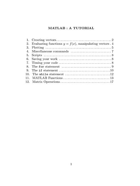 Fillable Online MATLAB A TUTORIAL Fax Email Print PdfFiller