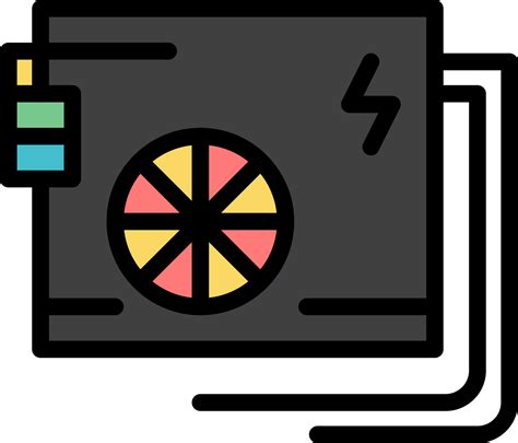 Ac Computer Part Power Supply Flat Color Icon Vector Icon Banner Template 18016850 Vector Art At