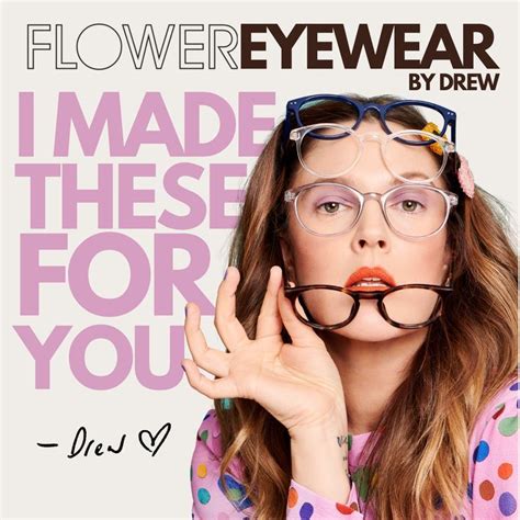 Stylish Flower Eyewear Designed By Drew Barrymore
