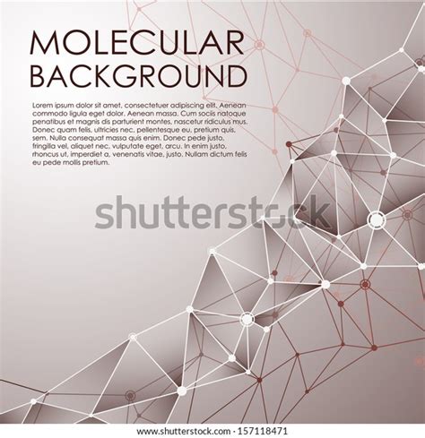 Molecule Communication Background Vector Illustration Stock Vector Royalty Free 157118471