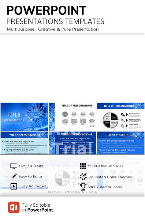 Bacteria And Bacterial Infection Powerpoint Template