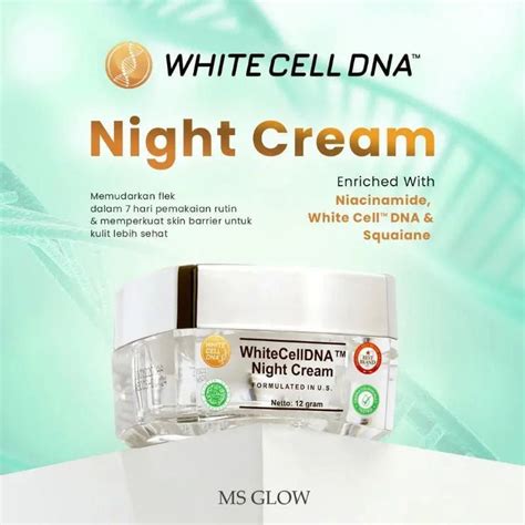 Night Cream White Cell Dna Ms Glow Shopee Malaysia