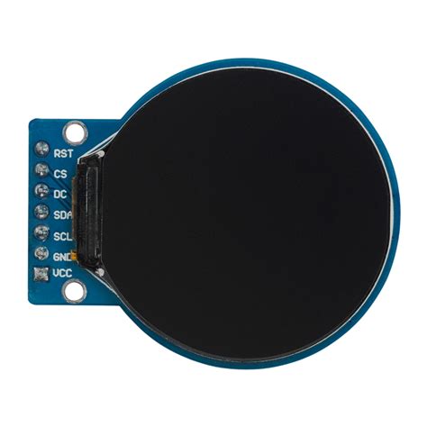 DIYables 1.28 Inch Round Circular TFT LCD Display Module for Arduino, ESP32, ESP8266, Raspberry Pi