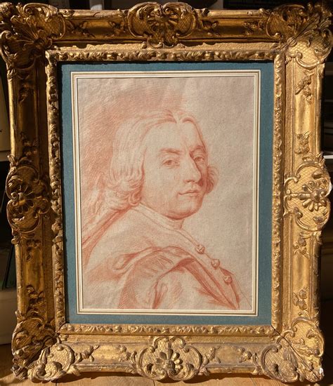 Unknown French School 18th Century Portrait Of A Man Seen From