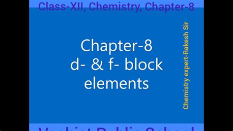 D Block Elements Enthalpy Of Atomisation Ionisation Enthalpy And Variations Youtube