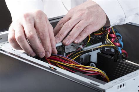Repair Of Personal Computersreplacement Of Parts Programming Of Personal Computers Stock Image