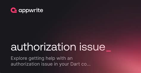 Authorization Issue Threads Appwrite