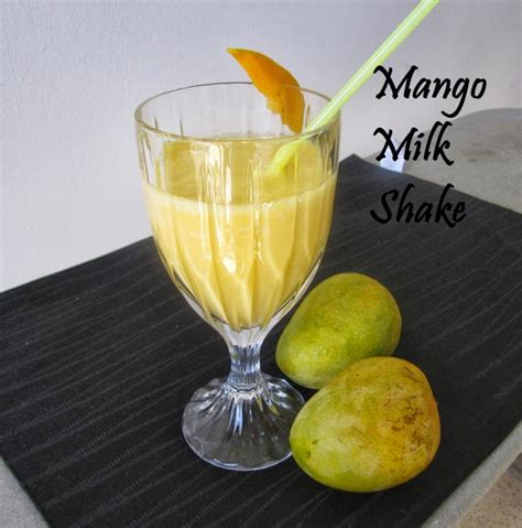 Mango Milk Shake Mango Milkshake With Ice Cream ~ Lincys Cook Art