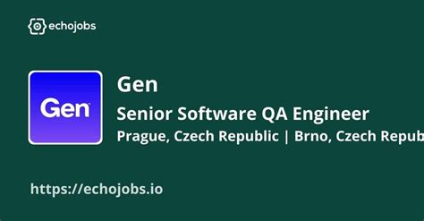 Gen Is Hiring Senior Software Qa Engineer Prague Czech Republic Brno