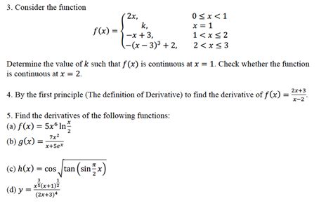 Solved 3 Consider The Function Chegg Com