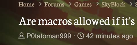 are macros allowed if it s basically just holding down w m1 hypixel