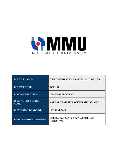 Diagrams Object Oriented Analysis And Design Mmu Studocu