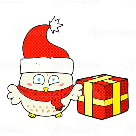 Hand Drawn Cartoon Christmas Owl 45169324 Png