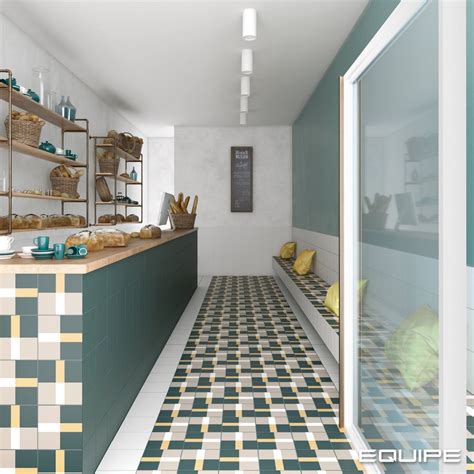 Equipe Bauhome Schwarz fekete matt padlólap x METROCSEMPESHOP