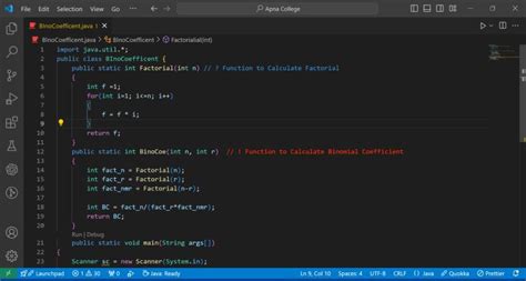 Yash Bandil On Linkedin Program To Calculate Binomial Coefficient