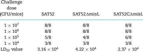 Calculation Of Ld50 For S Typhimurium Strains Download Scientific Diagram