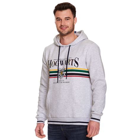 Harry Potter Hogwarts Hoodie Grey Elbenwald
