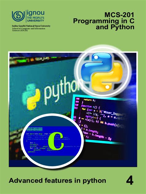 Fillable Online Egyankosh Ac Mcs 201 Programming In C And Python Fax