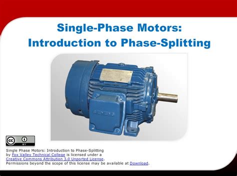 Single Phase Motors Introduction To Phase Splitting Wisc Online OER