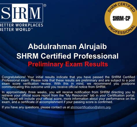 Abdulrahman Alrujaib Shrm Cp On Linkedin Im Happy To Share That Ive Obtained A New
