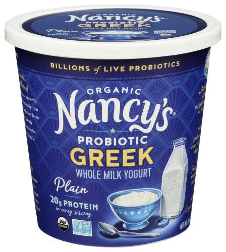 Organic Probiotic Greek Whole Milk Yogurt 24 Oz Juneau Natural