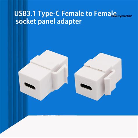 Byt Bộ Chuyển Đổi USB3 1 Type C 5Gbps Tốc Độ Cao Nữ Sang Nữ Chèn Ổ Cắm Tấm Tường Ổ Cắm Bảng